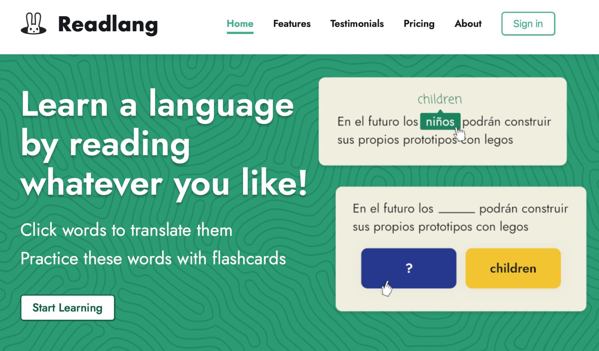 Readlang. Surf the Web to Learn a Language! – Tice Tools