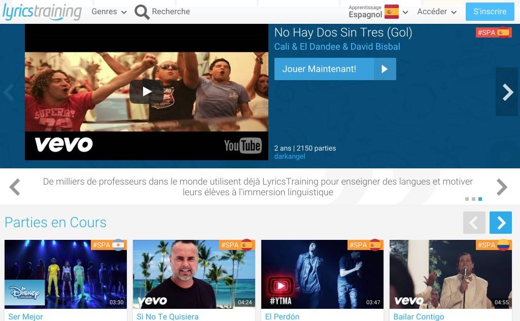 LyricsTraining. Apprendre une langue à travers les paroles des chansons ...