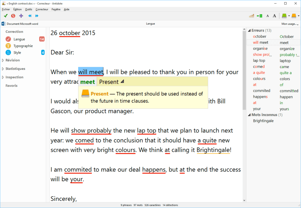 Antidote. Great editing and editing tool goes to English - Tice Tools