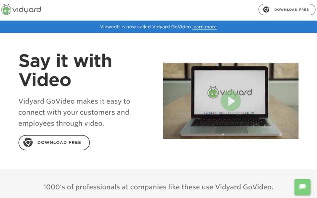 Vidyard GoVideo (en inglés). Otra herramienta para crear vídeos ...