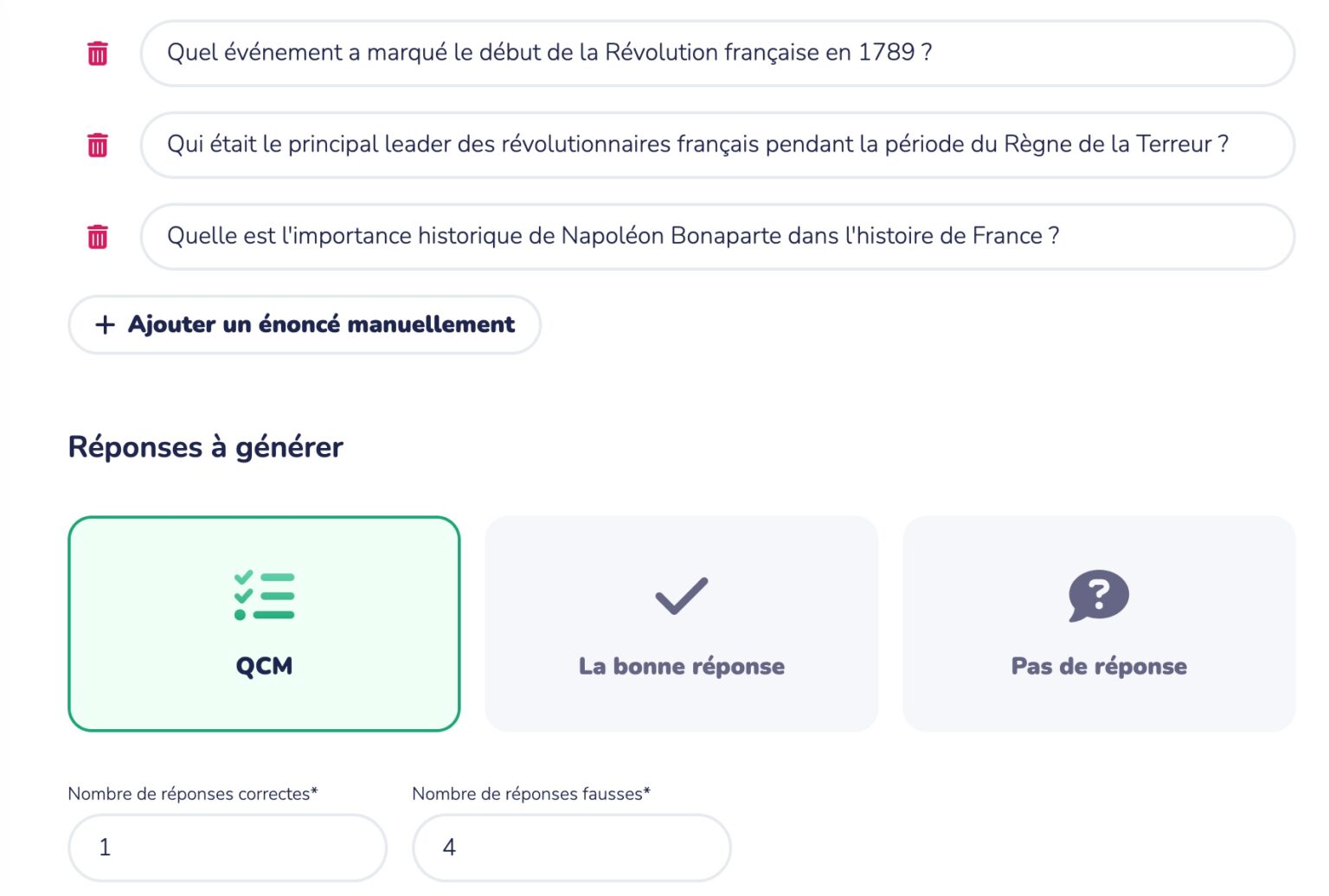 Quiz Wizard. Un outil IA pour créer des quiz et flashcards en quelques ...