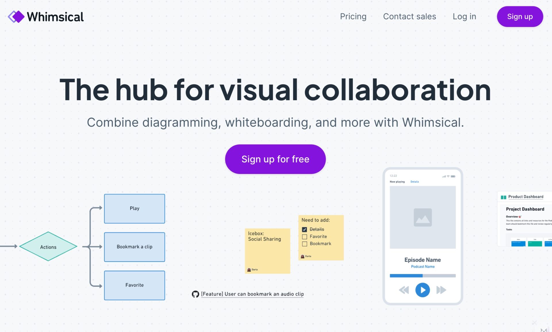 Whimsical. Create mind maps and facilitate visual collaboration