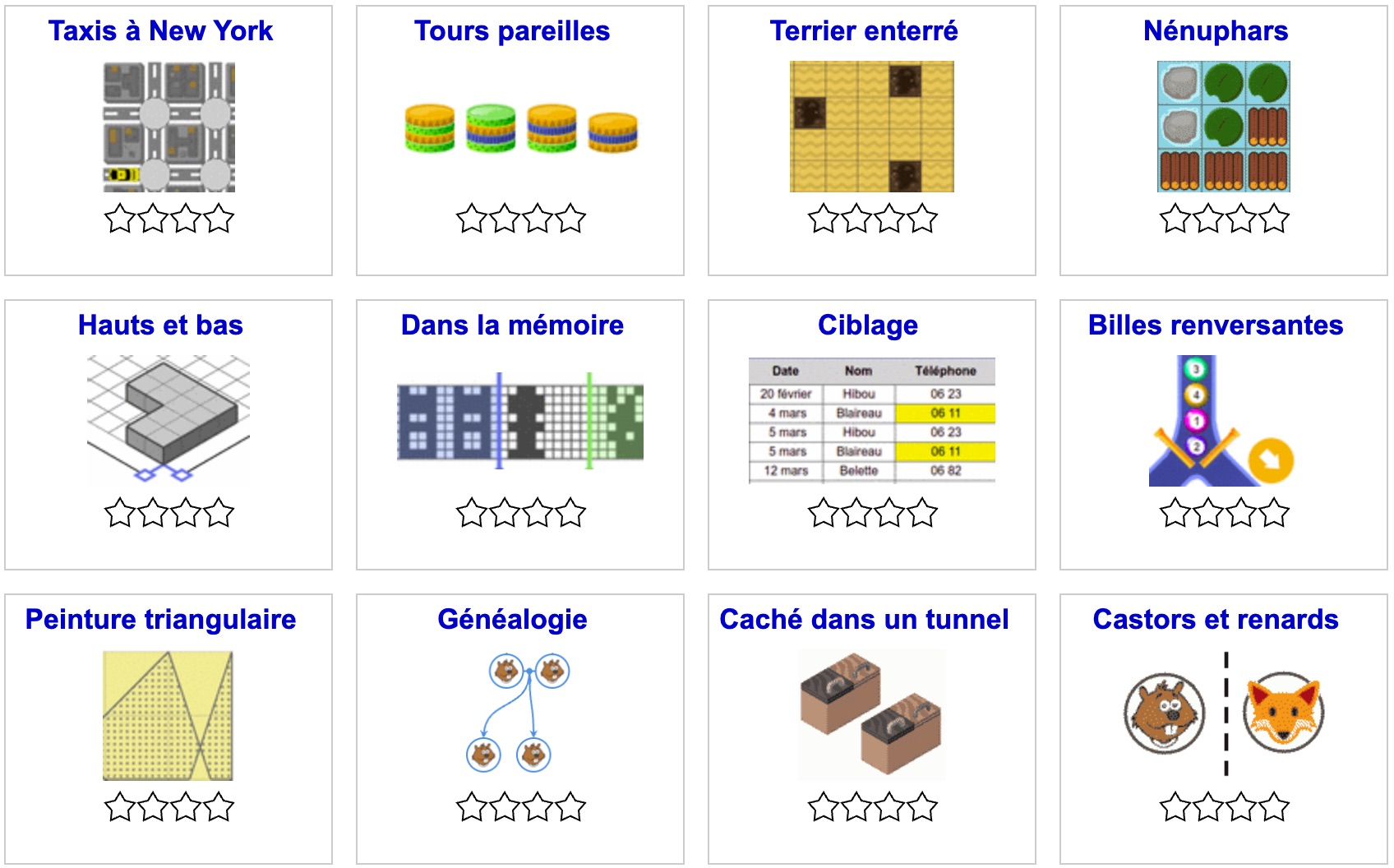 Concours Castor Informatique 2024. Une introduction ludique au monde du ...