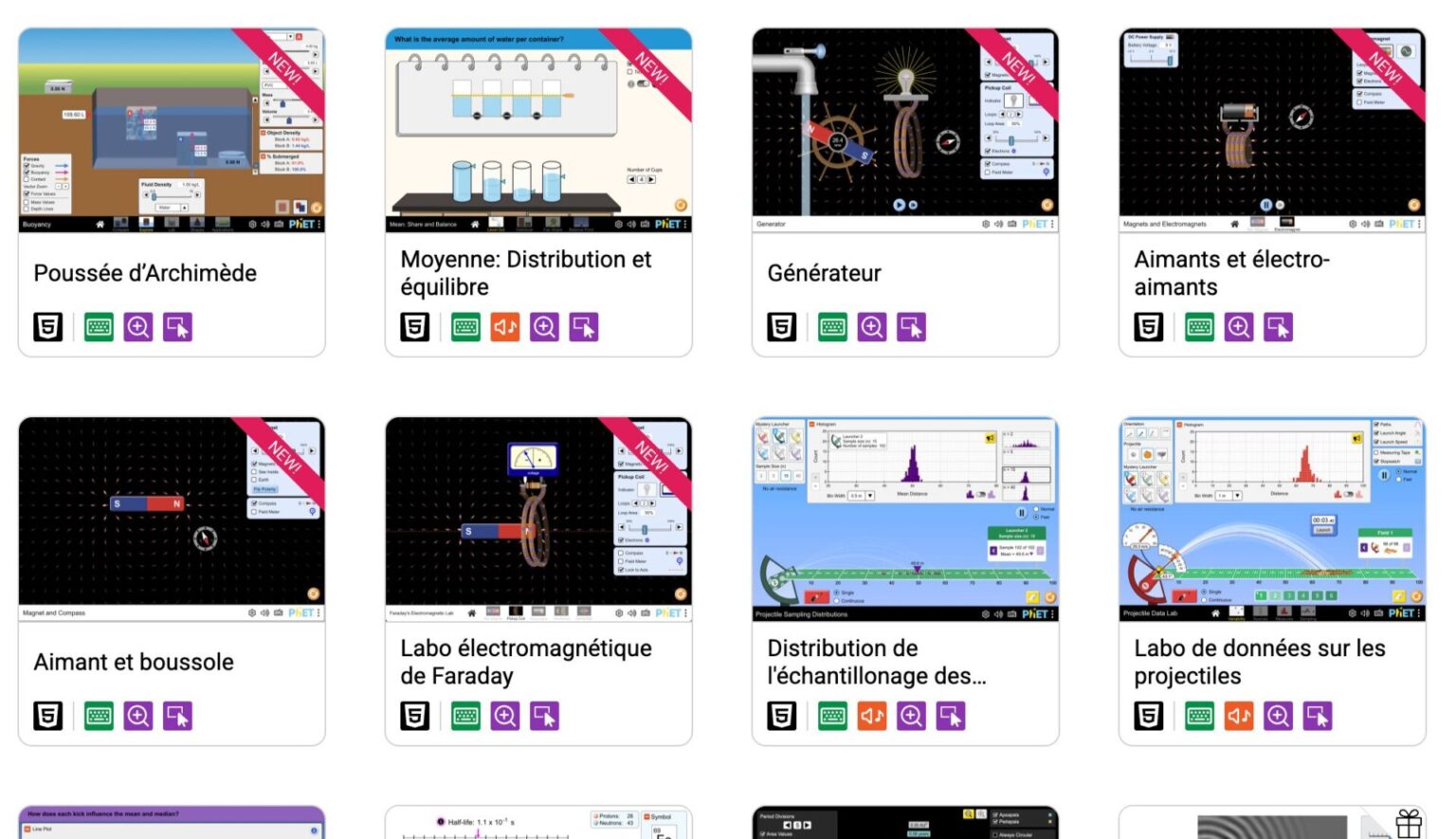 PhET : Des simulations interactives pour les sciences et les maths