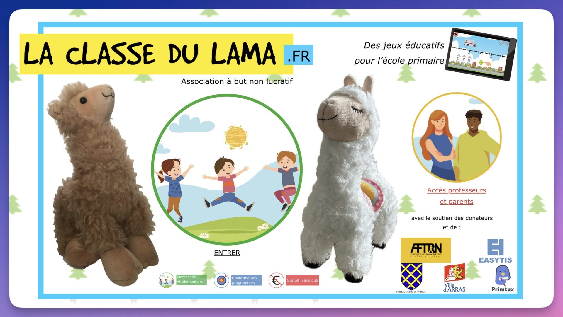 The Lama Class: free pedagogical games for primary school