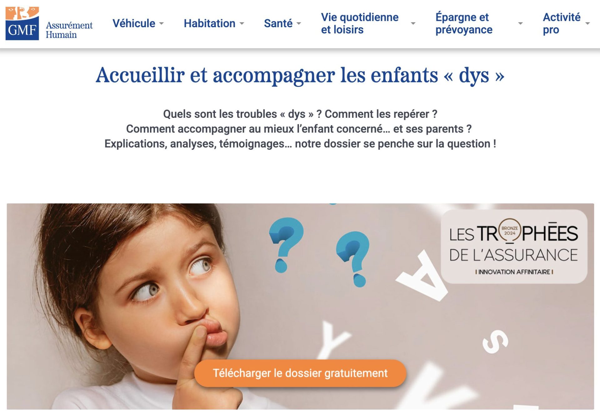Kit GMF élèves DYS : fiches pratiques gratuites pour enseignants